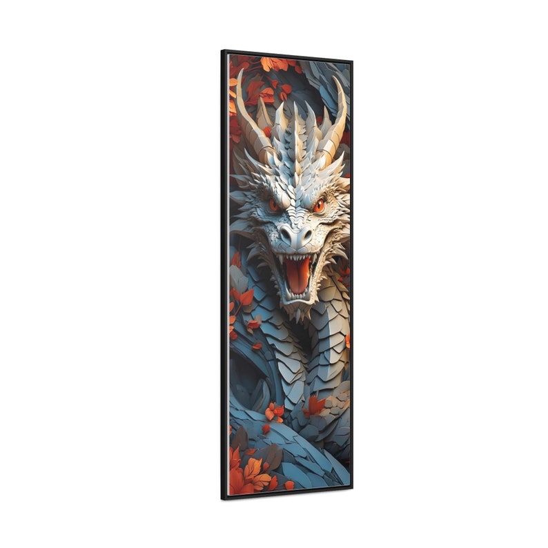 Majestic Dragon Vertical High end Canvas Print 20 X 60 Wall Art Decor Majestic Dragon Vertical High end Canvas Print 20 X 60 Wall Art Decor