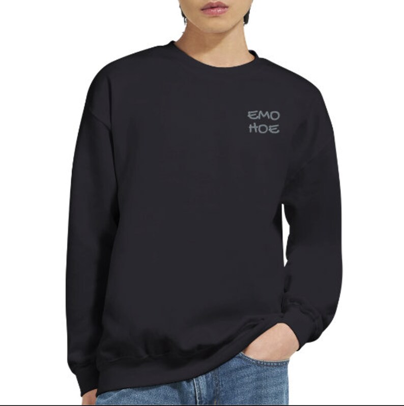 Embroidered Emo Hoe Sweatshirt, Alt Merch, Alt Clothing, Original ...