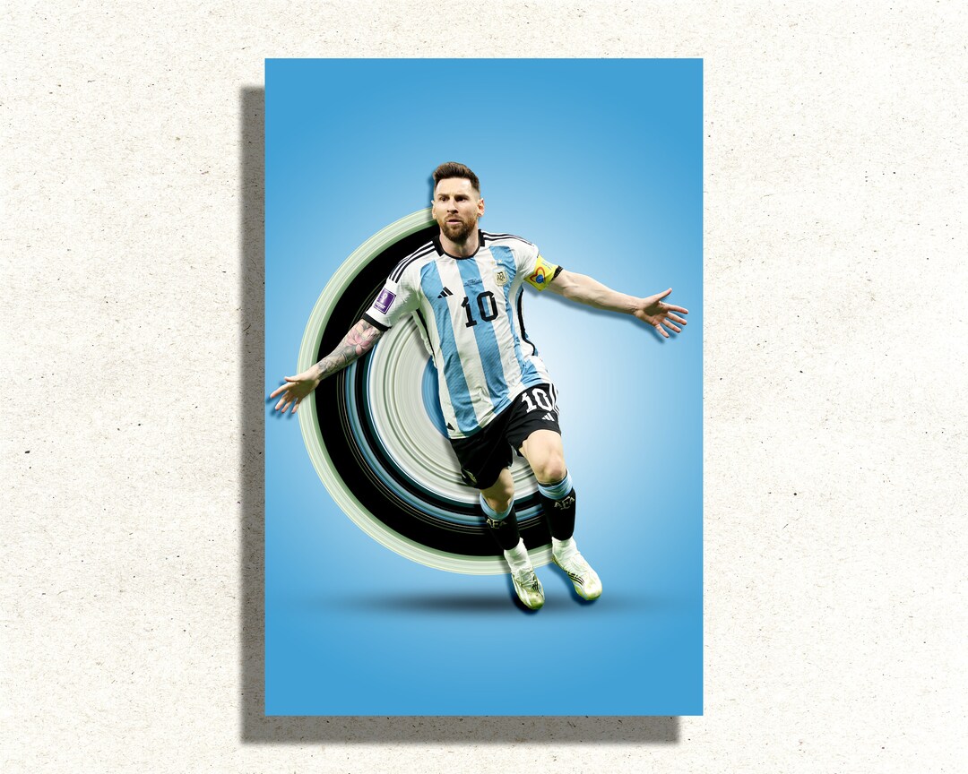 Lionel Messi Celebration Poster Argentina Football Team - Etsy