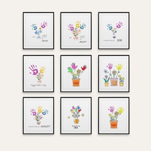 Mega Handprint Craft Bundle, Flower Handprint Art Bundle, Craft for ...