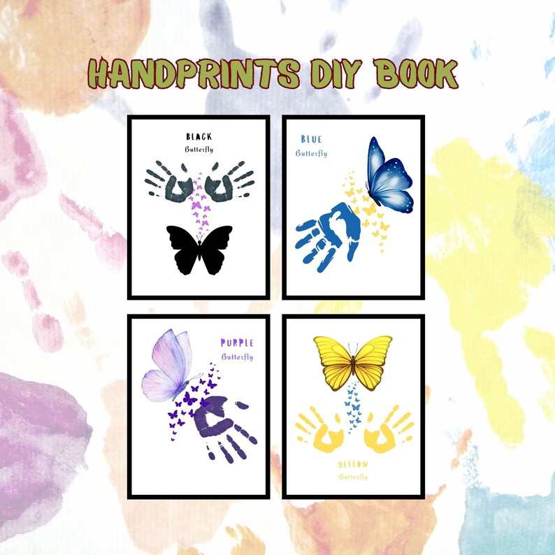 Handprints Creative Activity Book for Preschool Toddler Handprint ...