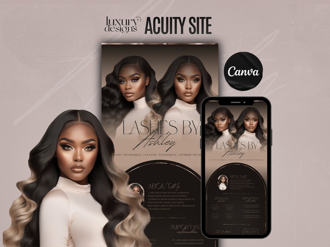 DIY Acuity Scheduling Site Template, Acuity Website Design, Edit in ...