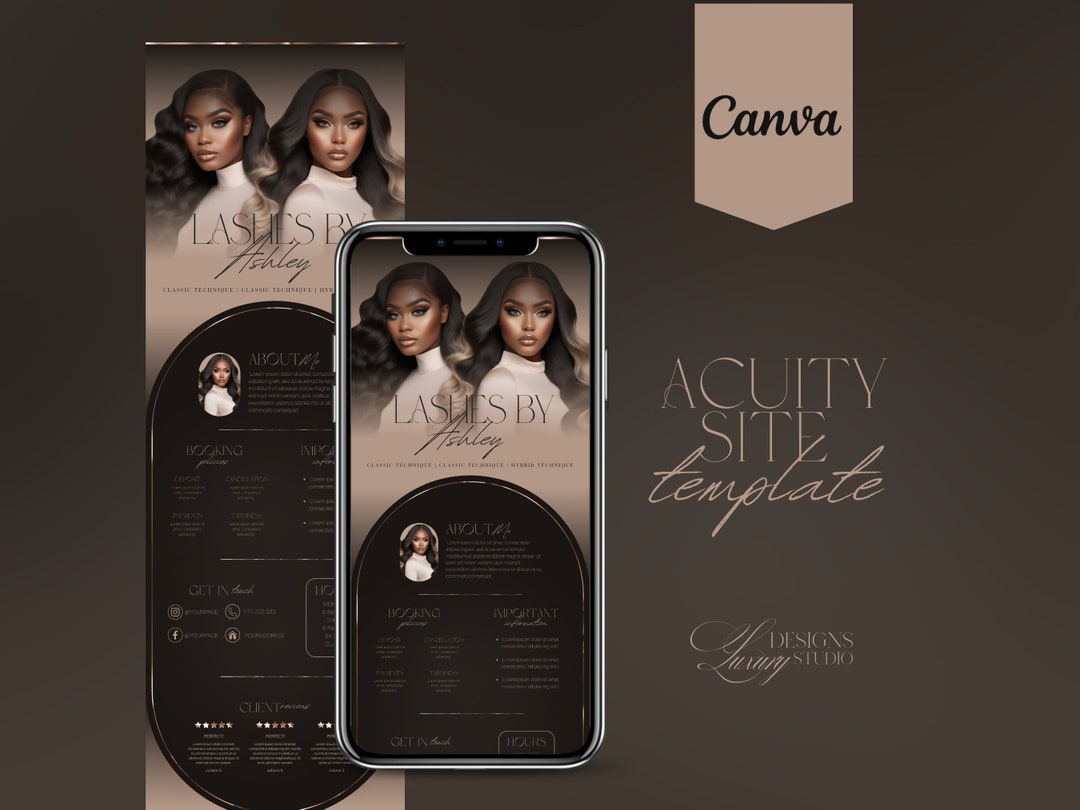 DIY Acuity Scheduling Site Template, Acuity Website Design, Edit in ...