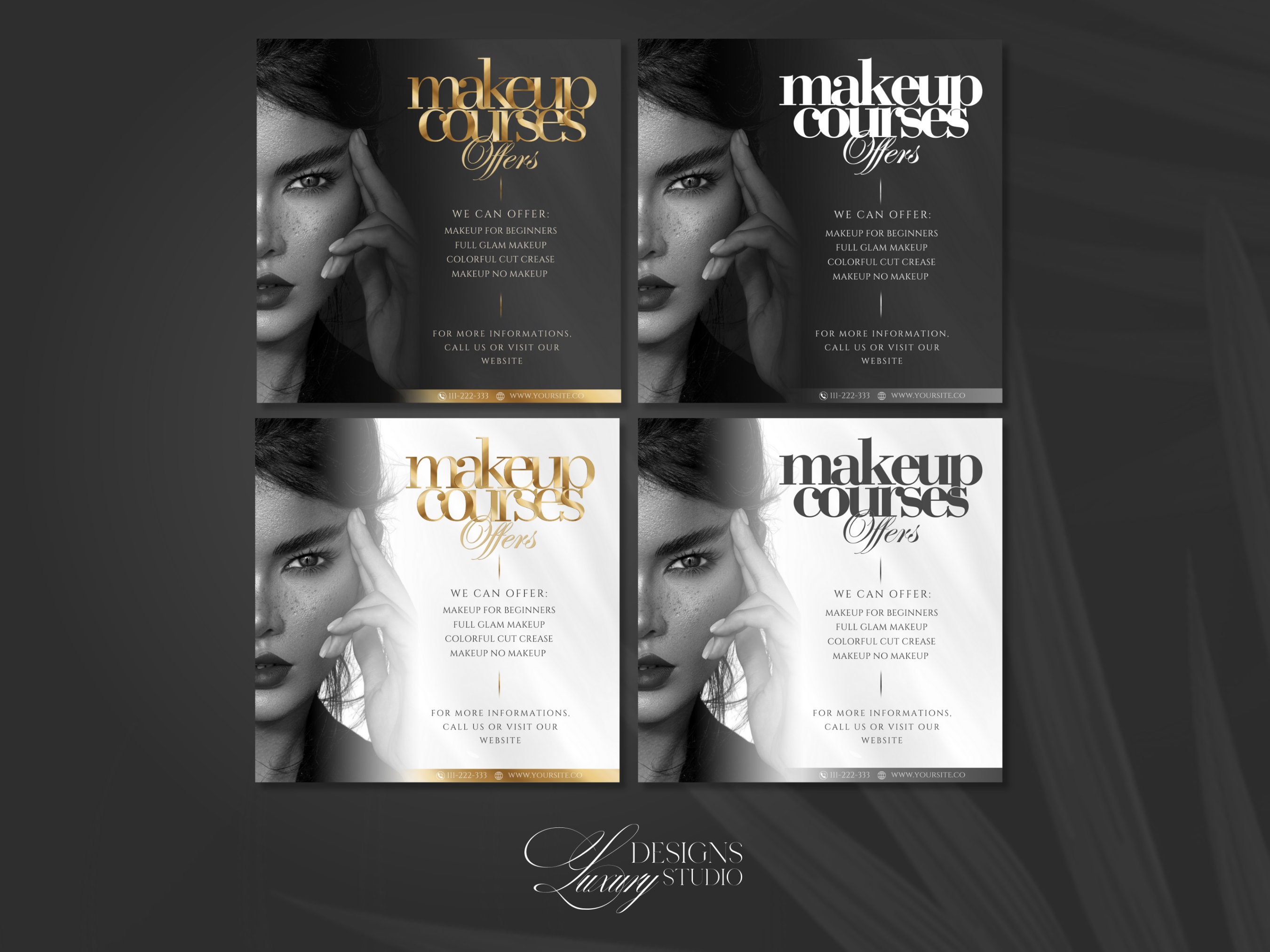 Makeup Courses Flyer, Makeup Artist Flyer, Makeup Training Flyer, Canva ...