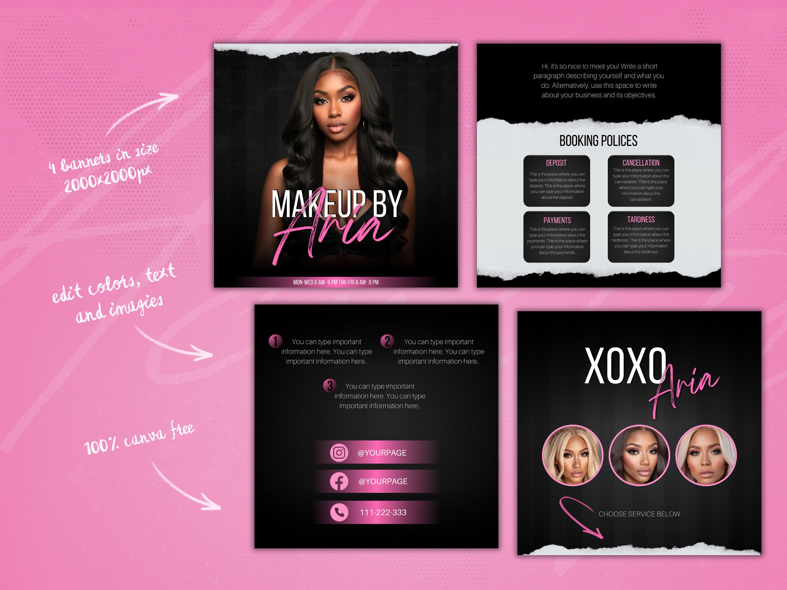 DIY Acuity Scheduling Site Template, Acuity Website Design, Edit in ...