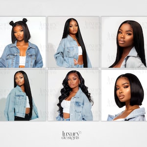 Buy Two Bundles, and Get a Gift! Photos Bundle- Hair Model Stock Photos ...