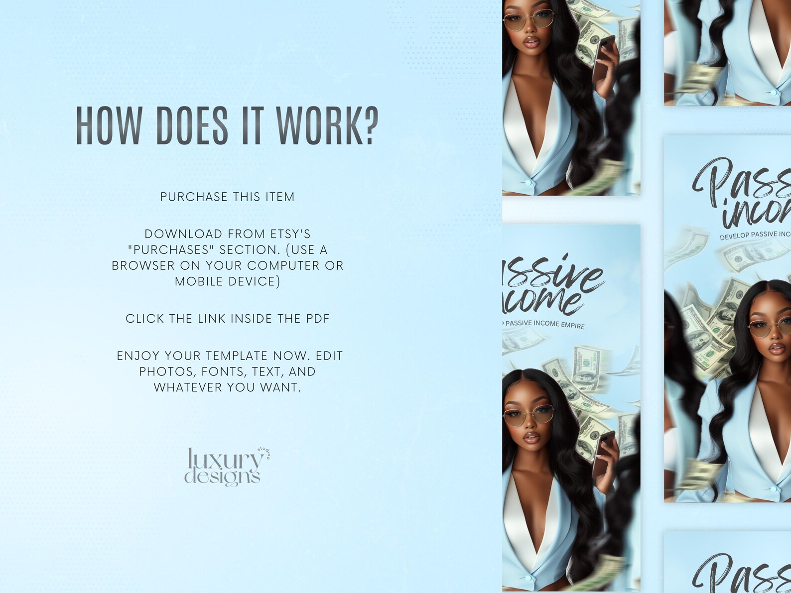 Ebook Cover Template, Editable Front Cover Design, Business E-book ...