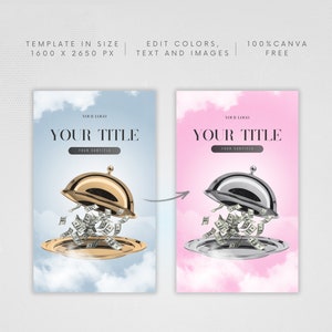 Ebook Cover Template, Editable Front Cover Design, Business E-book ...