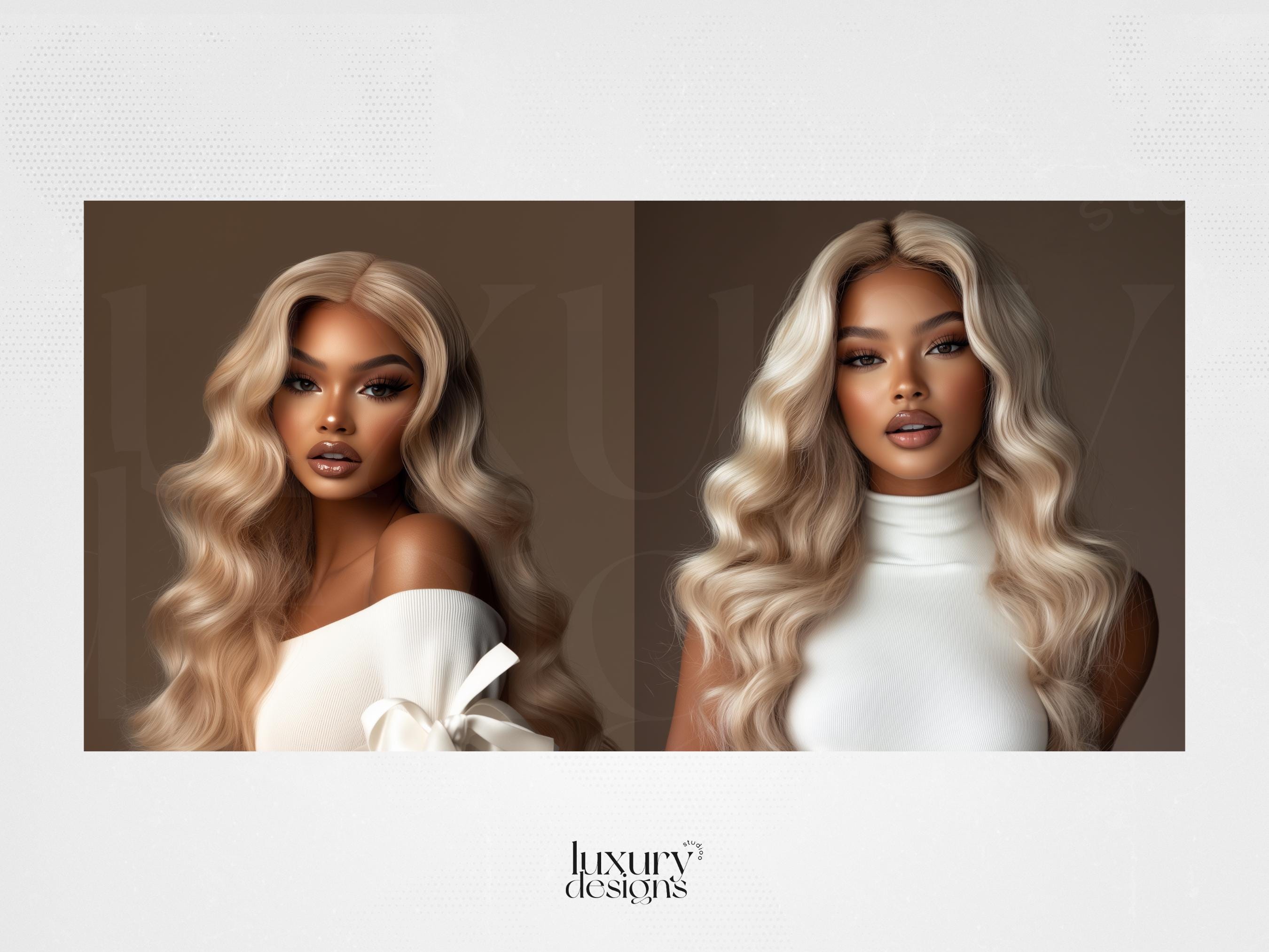 Photos Bundle- Hair Model Stock Photos, Wig Photos, Waves Stock Photos ...