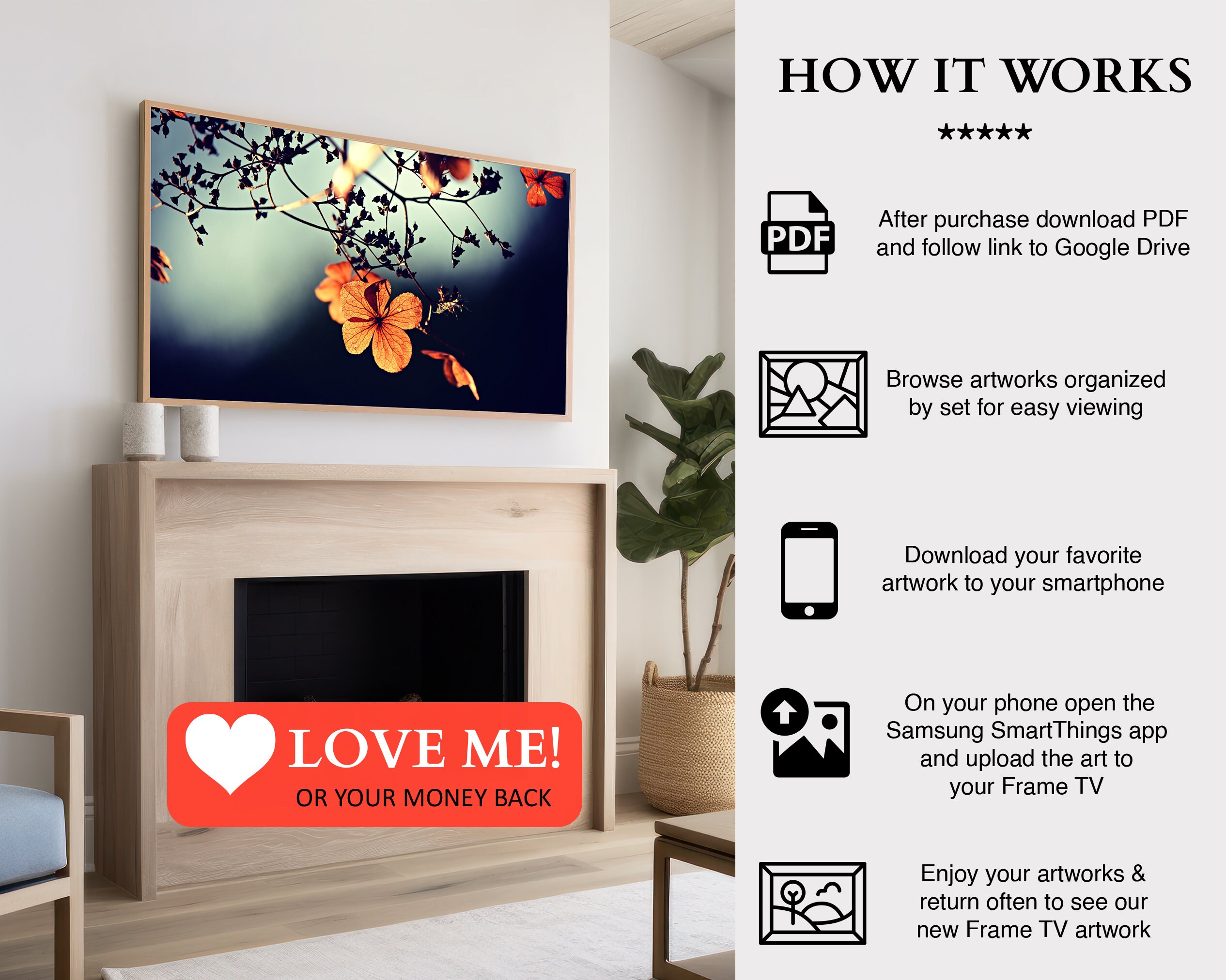 Frame TV Art Set of +100 | Fall Collection | Samsung Frame TV - Etsy