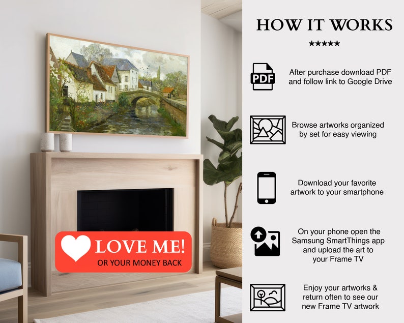 Frame Tv Art Set of 200+, Vintage Collection, Famous Art, the Frame Tv ...