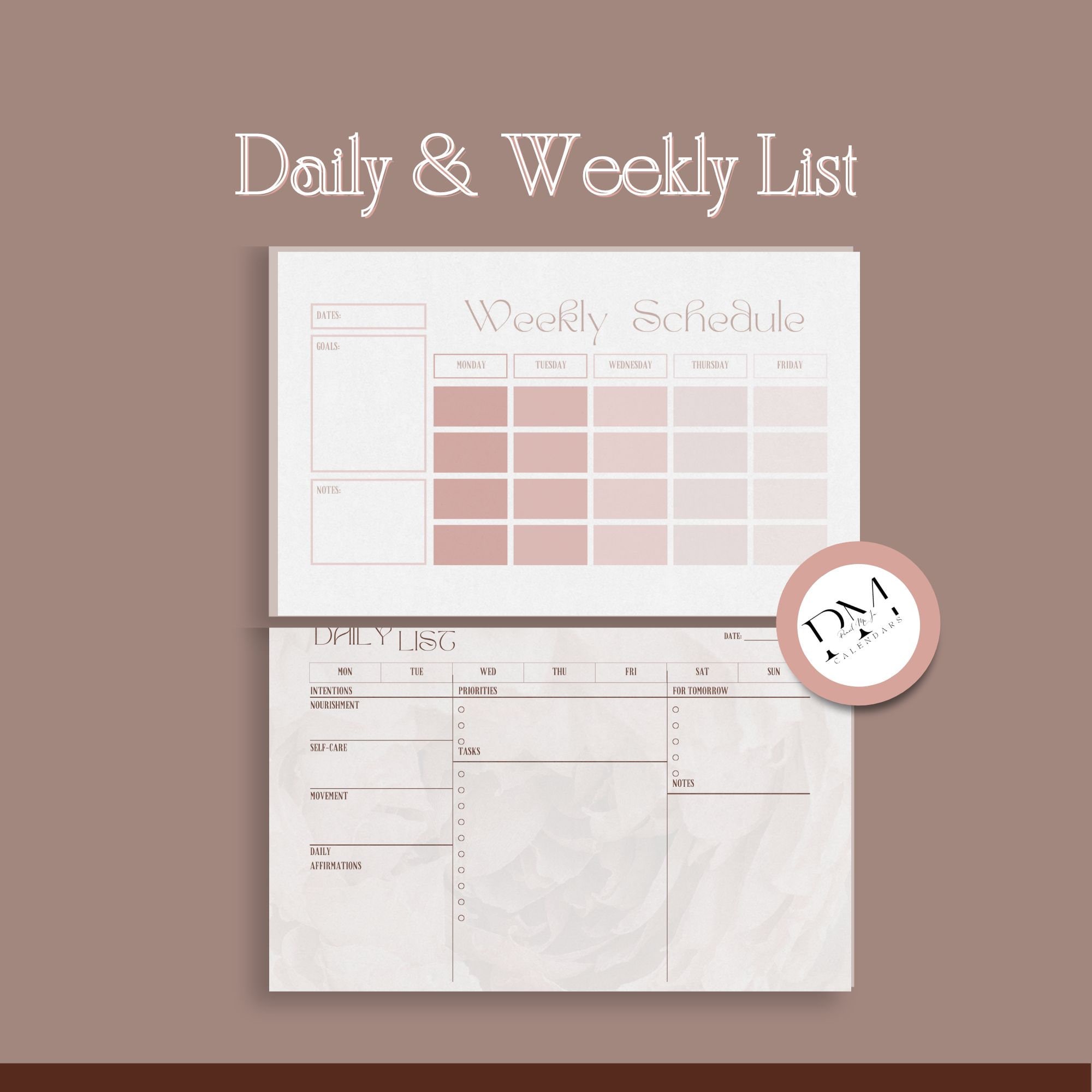 2024 Boho Calendar Natural Aesthetic Calendar Daily Weekly - Etsy