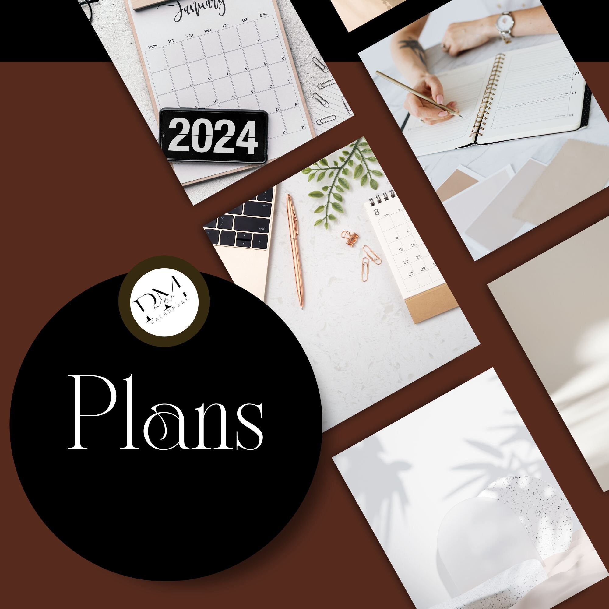 2024 Boho Calendar Natural Aesthetic Calendar Daily Weekly - Etsy