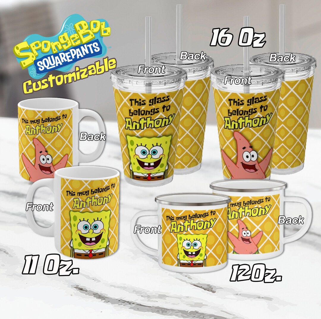 Customizable Spongebob Collection for Children, Spongebob Ceramic Mug ...