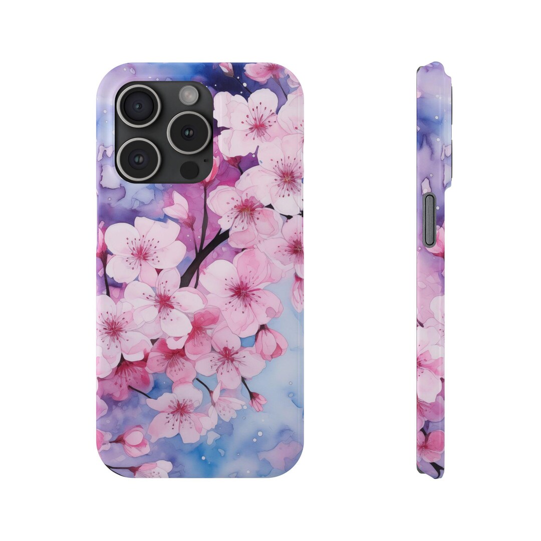 IPhone 16 Japanese Cherry Blossom Case, Pink Phone Case, Floral, Japan Phone Case Cellphone Case ...