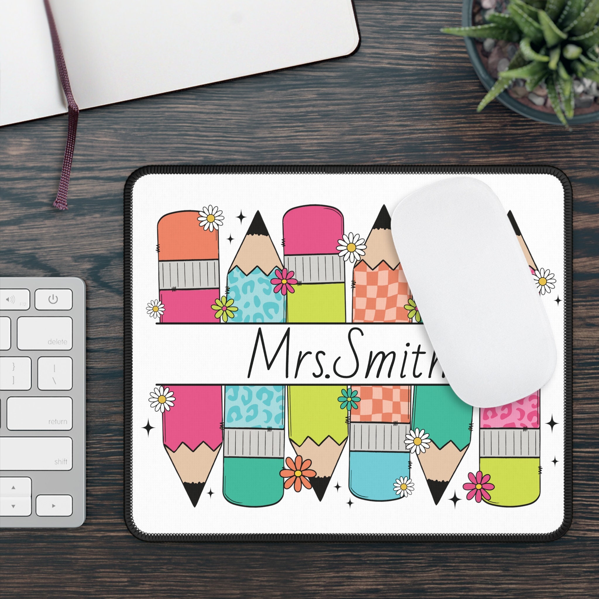 Teacher Mouse Pad, Teacher Desk Decor, Cute Mouse Pad, New Teacher Gift ...
