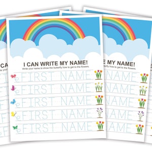 Printable Name Tracing Worksheet Editable Name Tracing Sheet Dot to Dot ...
