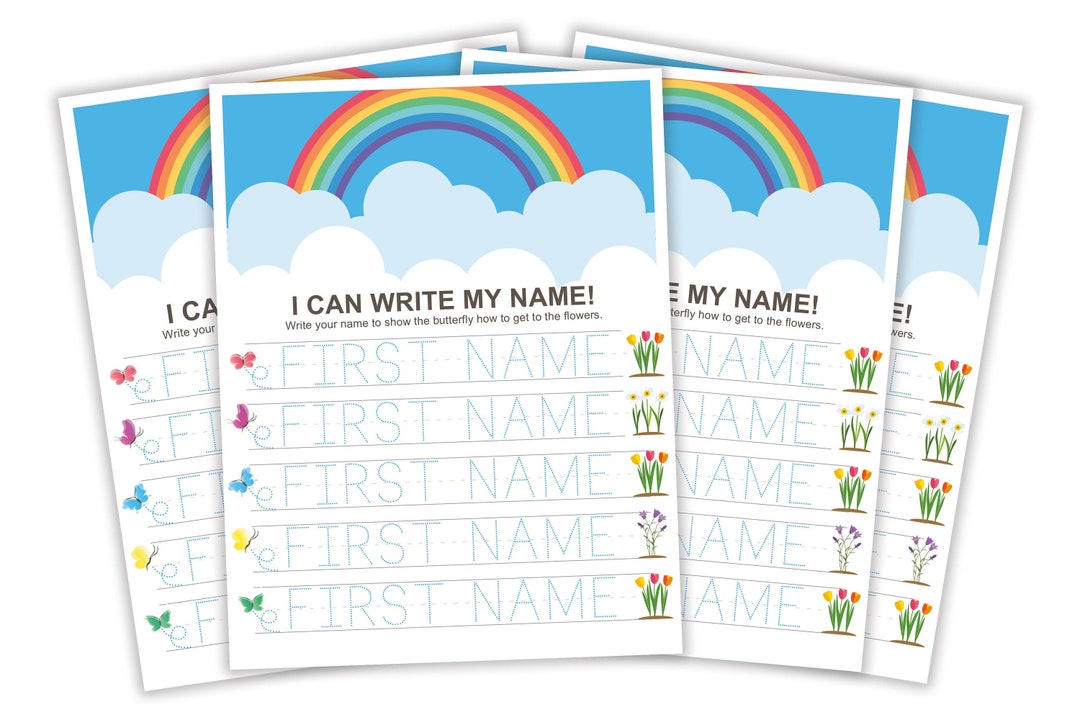 Printable Name Tracing Worksheet Editable Name Tracing Sheet Dot to Dot ...