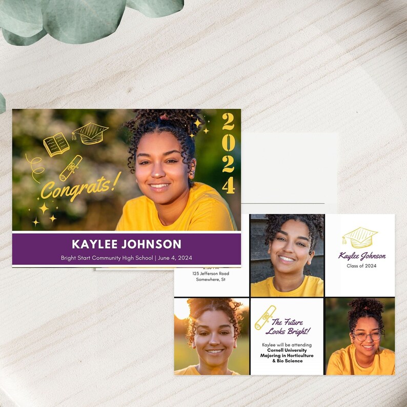Printable Card Custom Invitation Graduation Party Event Announcement ...