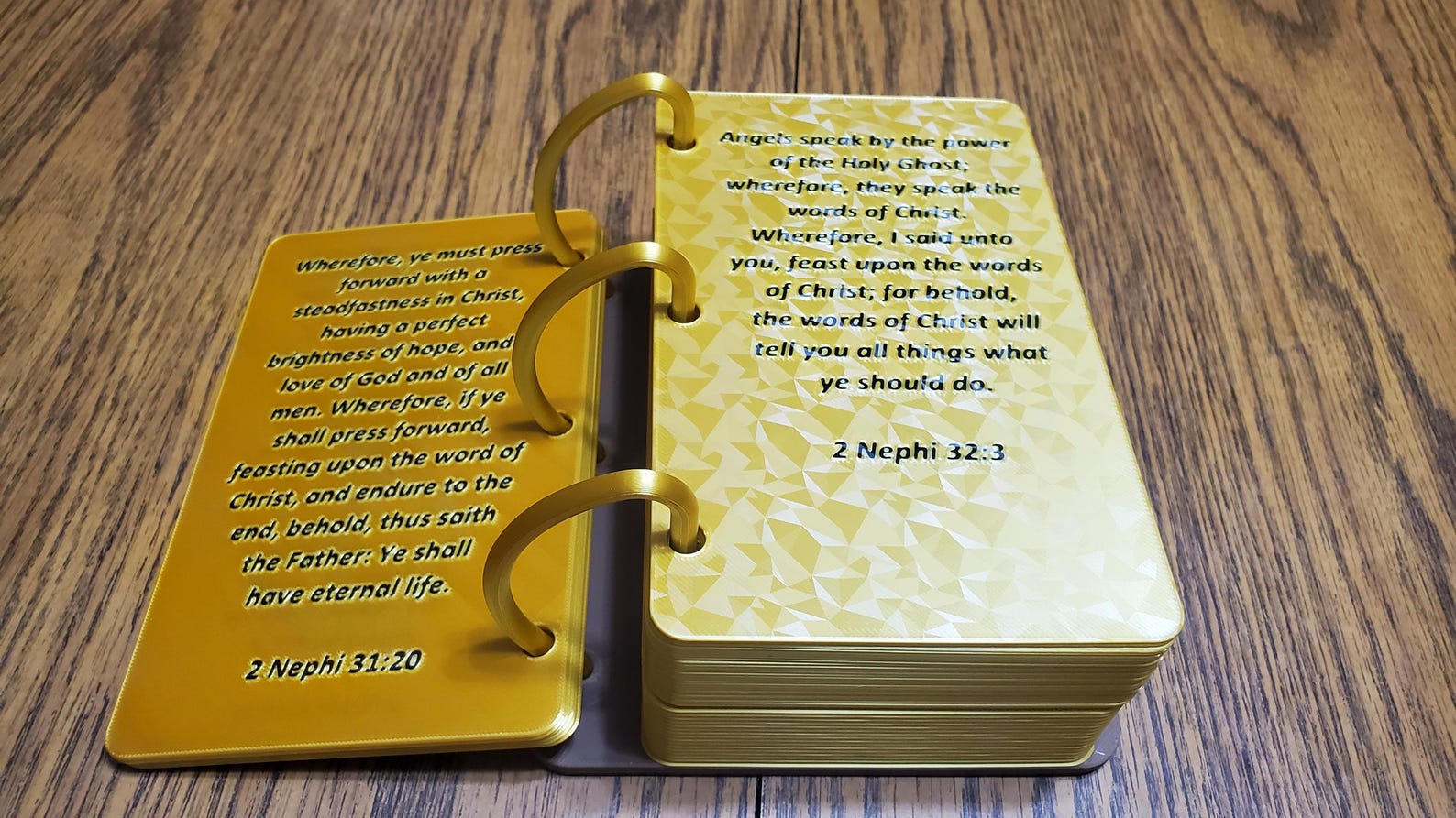 The Gold Plates With Book of Mormon Scripture Verses - Etsy