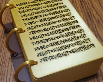 Medium 1/2 Scale Gold Plates, LDS Hand Made Gift, Wood Lds Gift, Secret ...