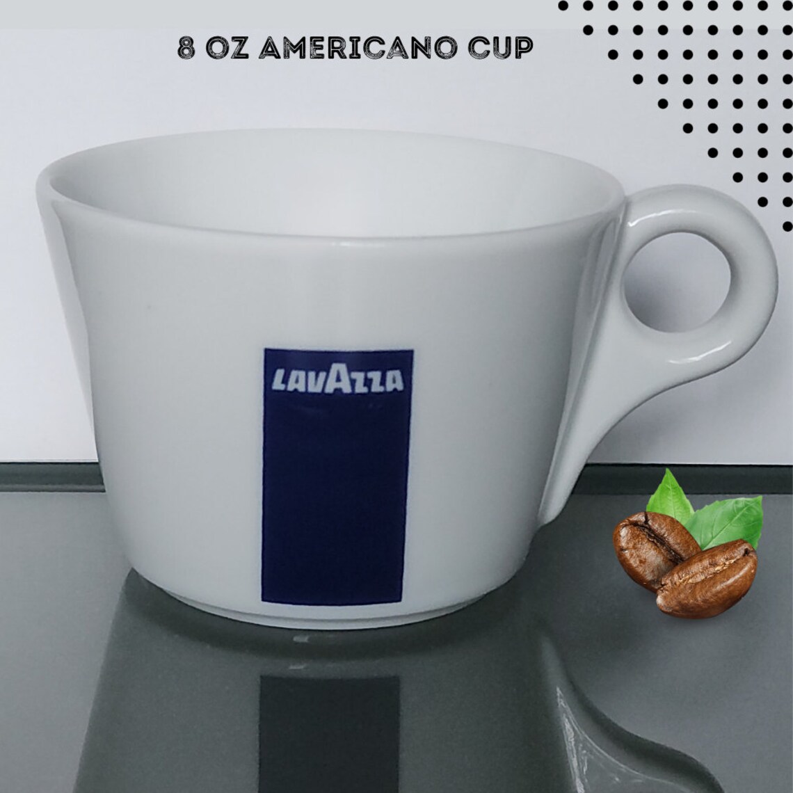 Lavazza Americano Cups & Saucers Set 8oz Coffee Mug Set of 2 Classic ...