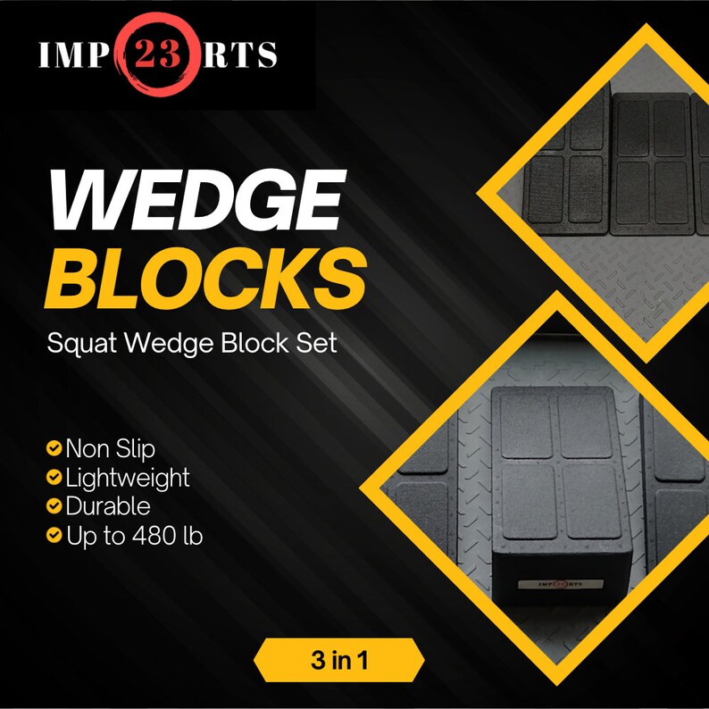 Squat Wedge Block Set 3 in 1 Wedge Blocks for Squats - Etsy