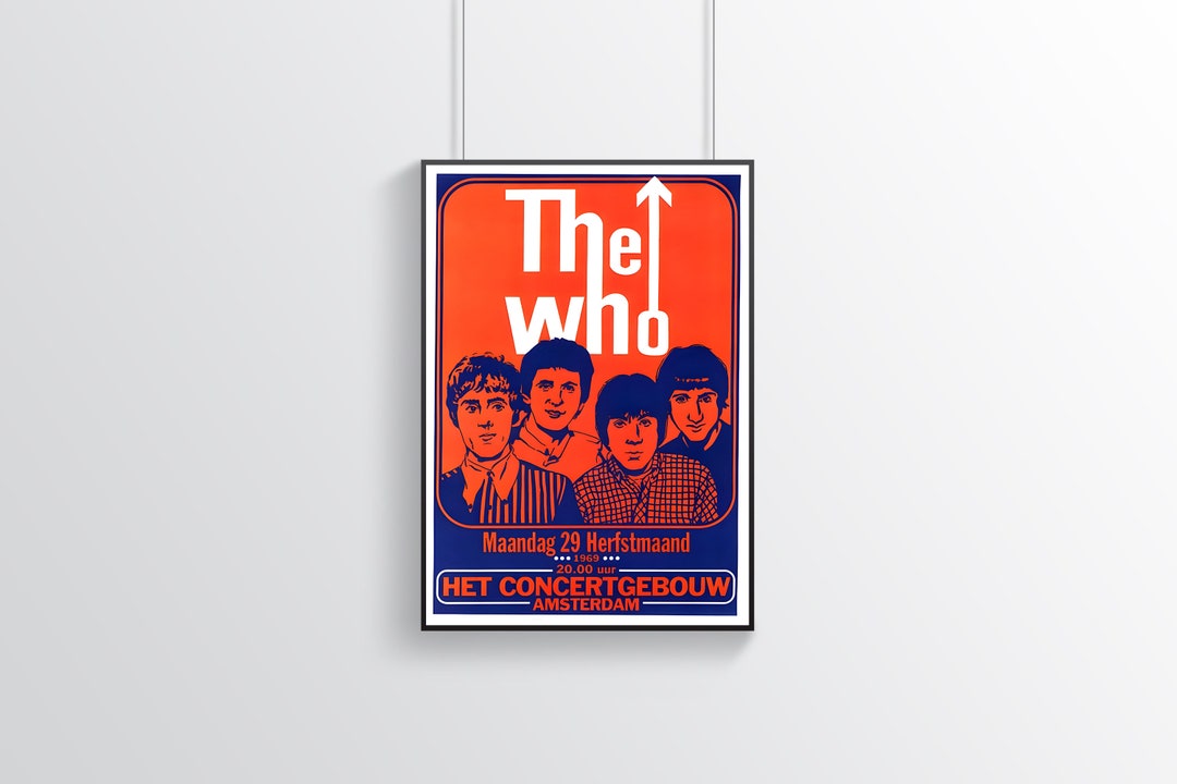 The Who Poster Artist Poster Room Decor Wall Decor Music Decor Poster ...