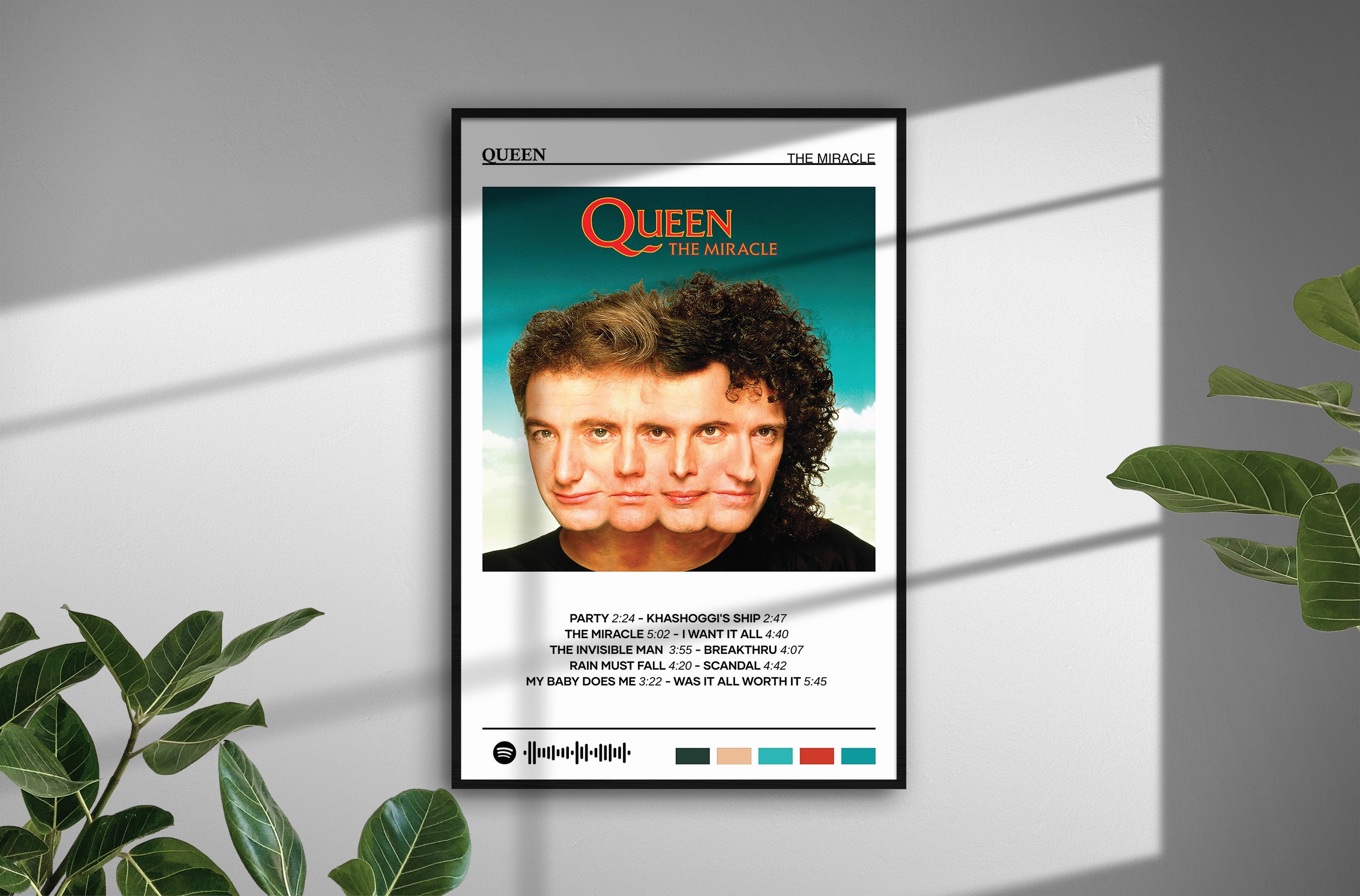 Queen the Miracle Album Poster Room Decor Wall Decor Music Decor Poster ...
