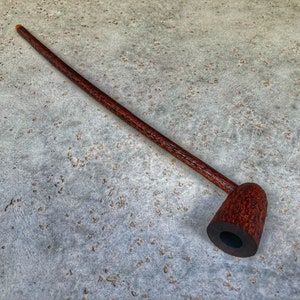 Long Ranger Pipe Fantasy Wooden Tavern Tobacco Pipe Rustic Black and ...