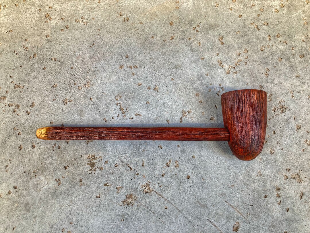 Dwarf Pipe Fantasy Wooden Tavern Tobacco Pipe Brushed Black and Tan - Etsy