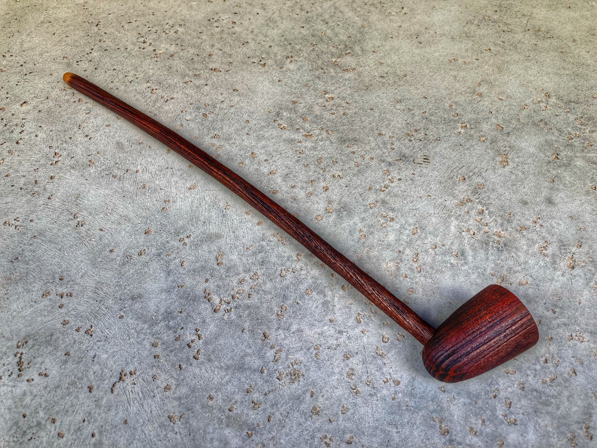 Long Ranger Pipe Fantasy Wooden Tavern Tobacco Pipe Brushed Black and ...