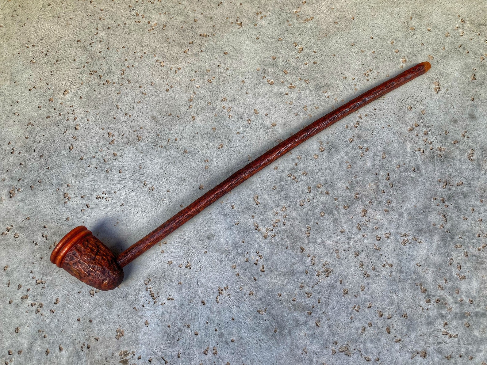 Long Ranger Pipe Fantasy Wooden Tavern Tobacco Pipe Rustic Black and ...