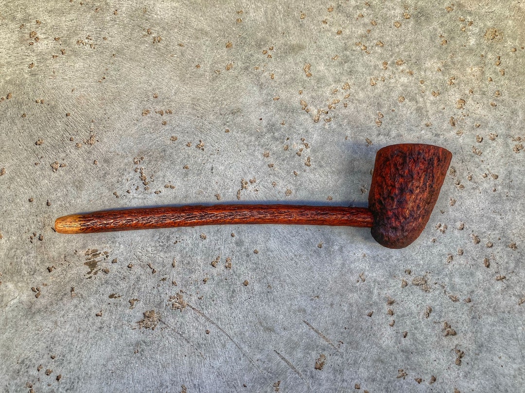 Ranger Pipe Fantasy Wooden Tavern Tobacco Pipe Rustic Black and Tan - Etsy