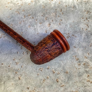 Long Ranger Pipe Fantasy Wooden Tavern Tobacco Pipe Rustic Black and ...