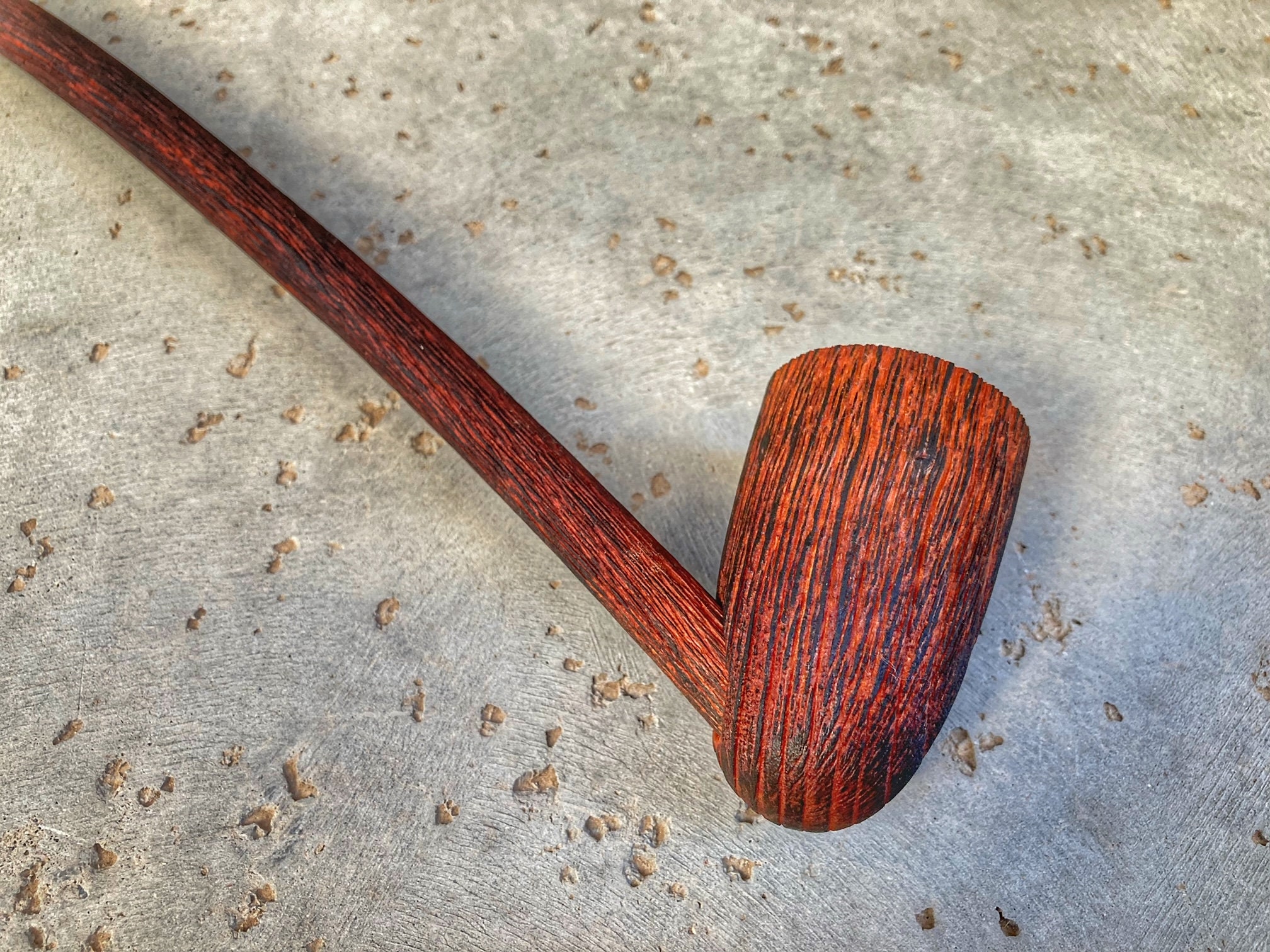Long Stem Wizard Churchwarden Tobacco Smoking Pipe Reverse Contrast ...