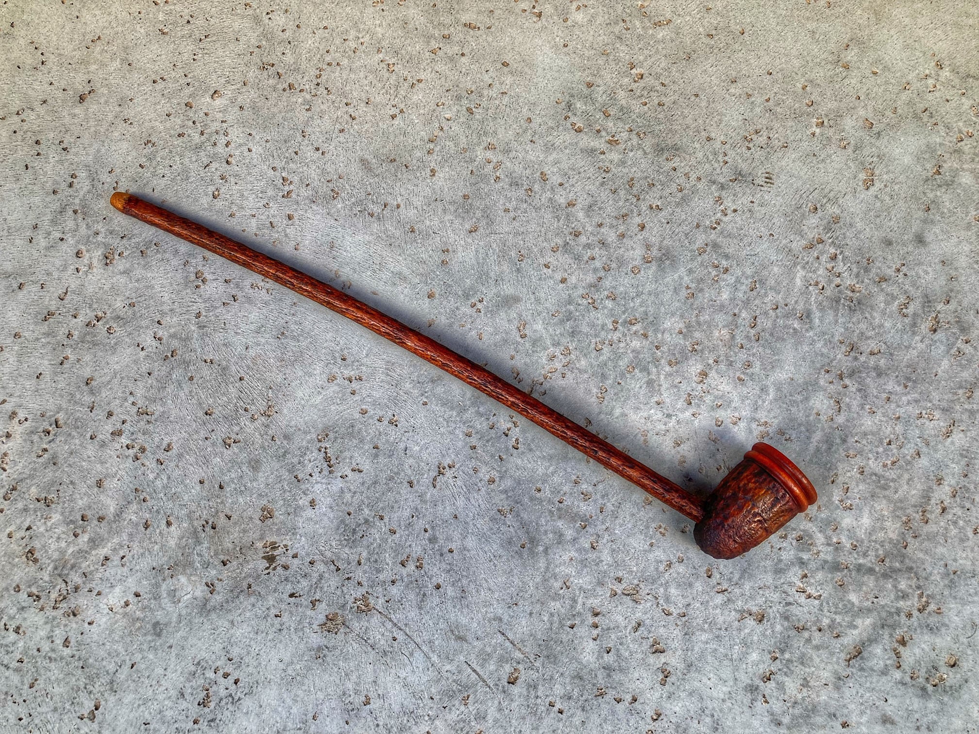 Long Ranger Pipe Fantasy Wooden Tavern Tobacco Pipe Rustic Black and ...