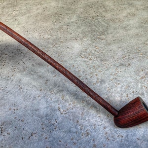 Long Ranger Pipe Fantasy Wooden Tavern Tobacco Pipe Brushed Black and ...