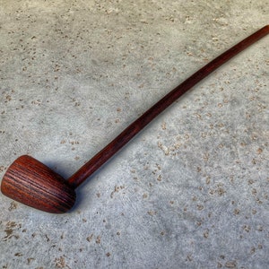 Long Ranger Pipe Fantasy Wooden Tavern Tobacco Pipe Brushed Black and ...