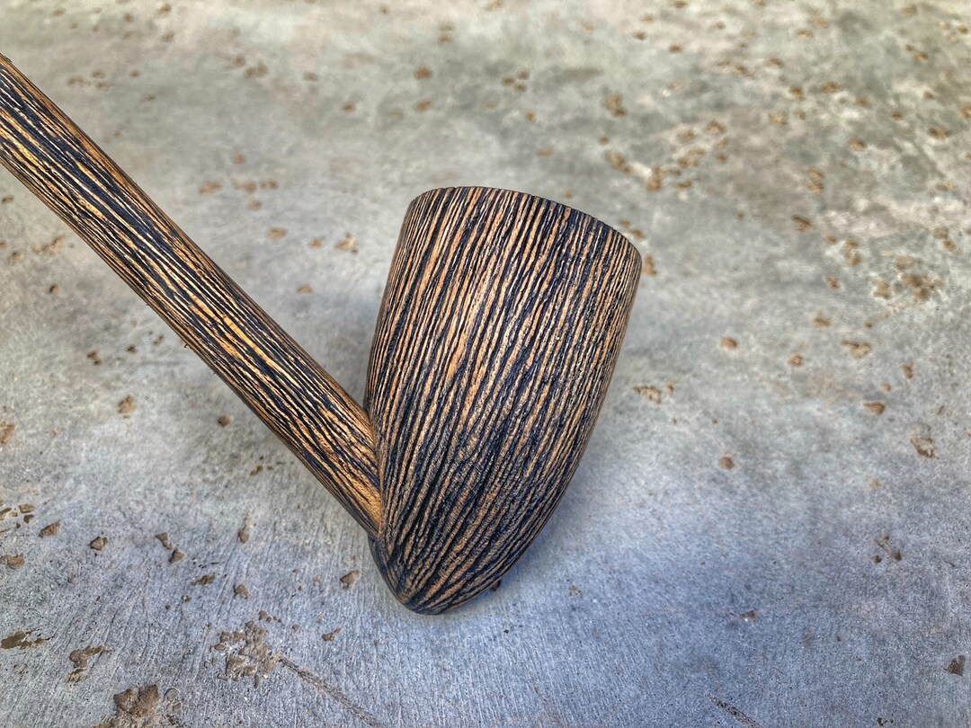 Handmade Wizard Pipe: Long Stem Churchwarden Tobacco Pipe, Cosplay Prop ...