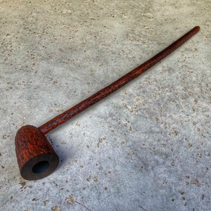 Long Ranger Pipe Fantasy Wooden Tavern Tobacco Pipe Rustic Black and ...