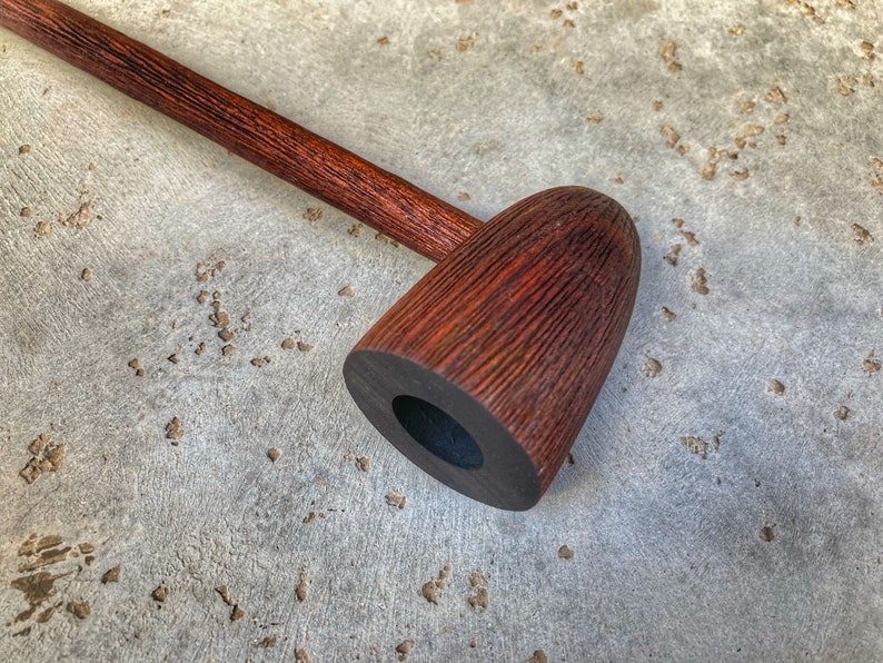 Dwarf Pipe Fantasy Wooden Tavern Tobacco Pipe Brushed Black and Tan - Etsy