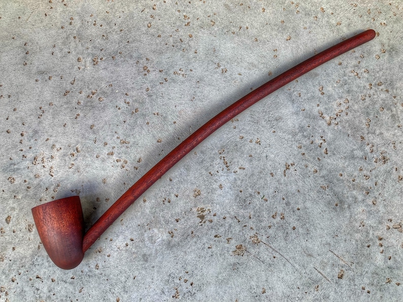 Handmade Mahogany Long Stem Wizard Pipe - Cosplay Prop - Etsy