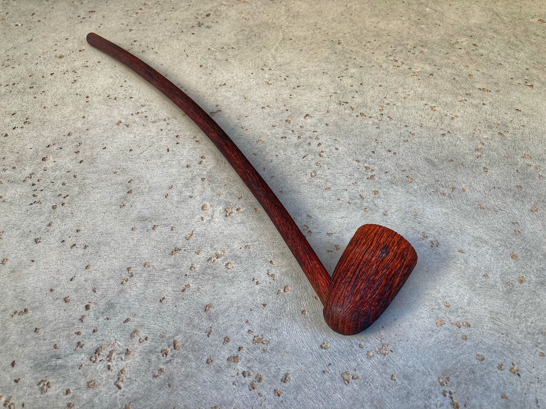 Long Stem Wizard Churchwarden Tobacco Smoking Pipe Reverse Contrast ...