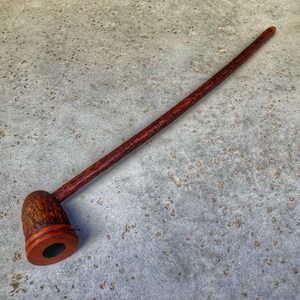 Long Ranger Pipe Fantasy Wooden Tavern Tobacco Pipe Rustic Black and ...