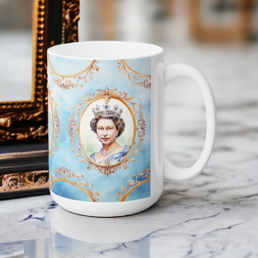 Queen Elizabeth II Coffee Mug | 15 Oz | British Monarchy | Tea Cup ...
