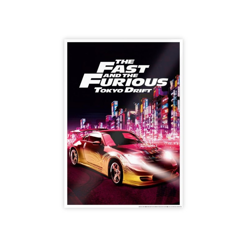 Fast and Furious Tokyo Drift Poster, Jdm Cars, Gift for Him, Car ...