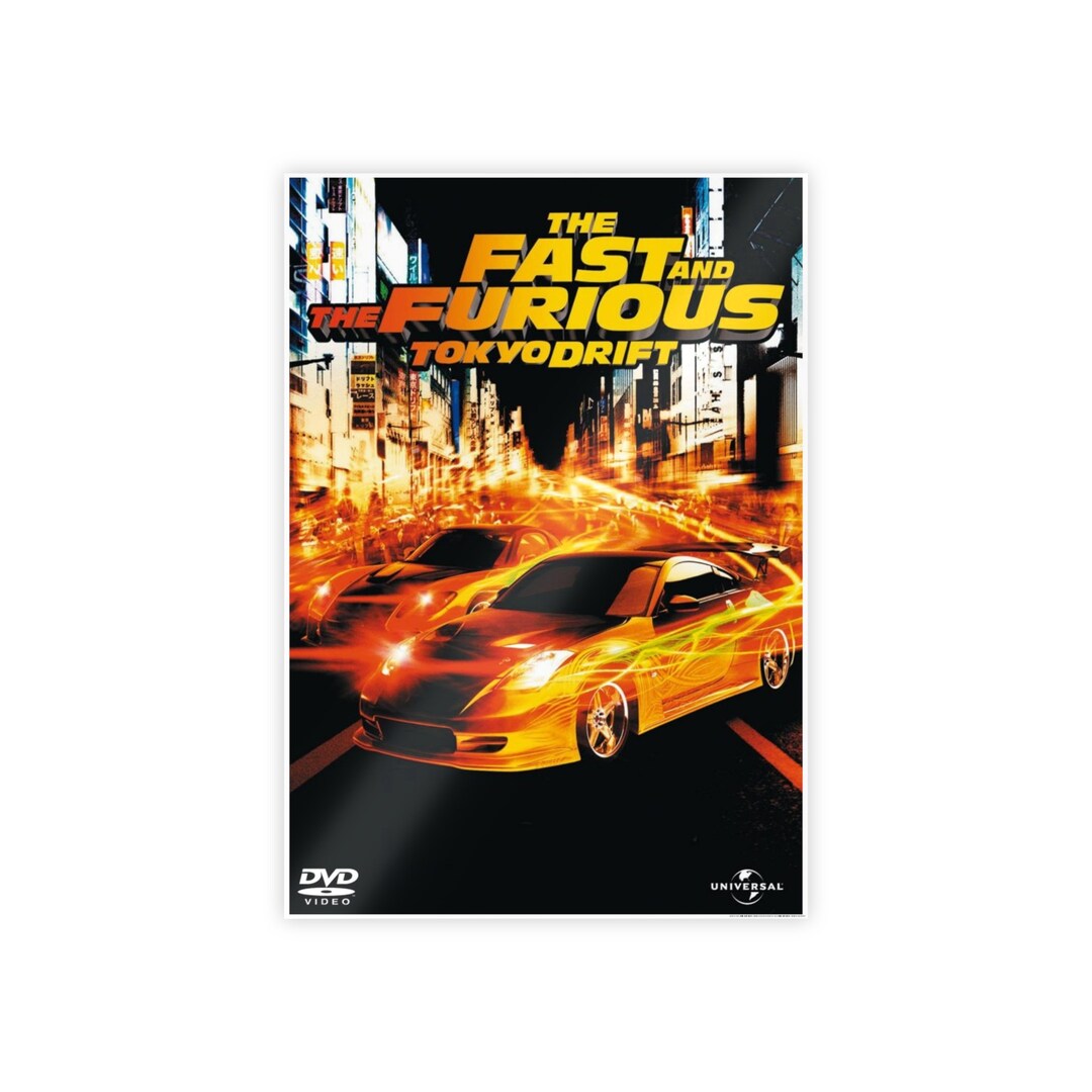Fast and Furious Tokyo Drift Poster, Jdm Cars, Gift for Him, Car ...