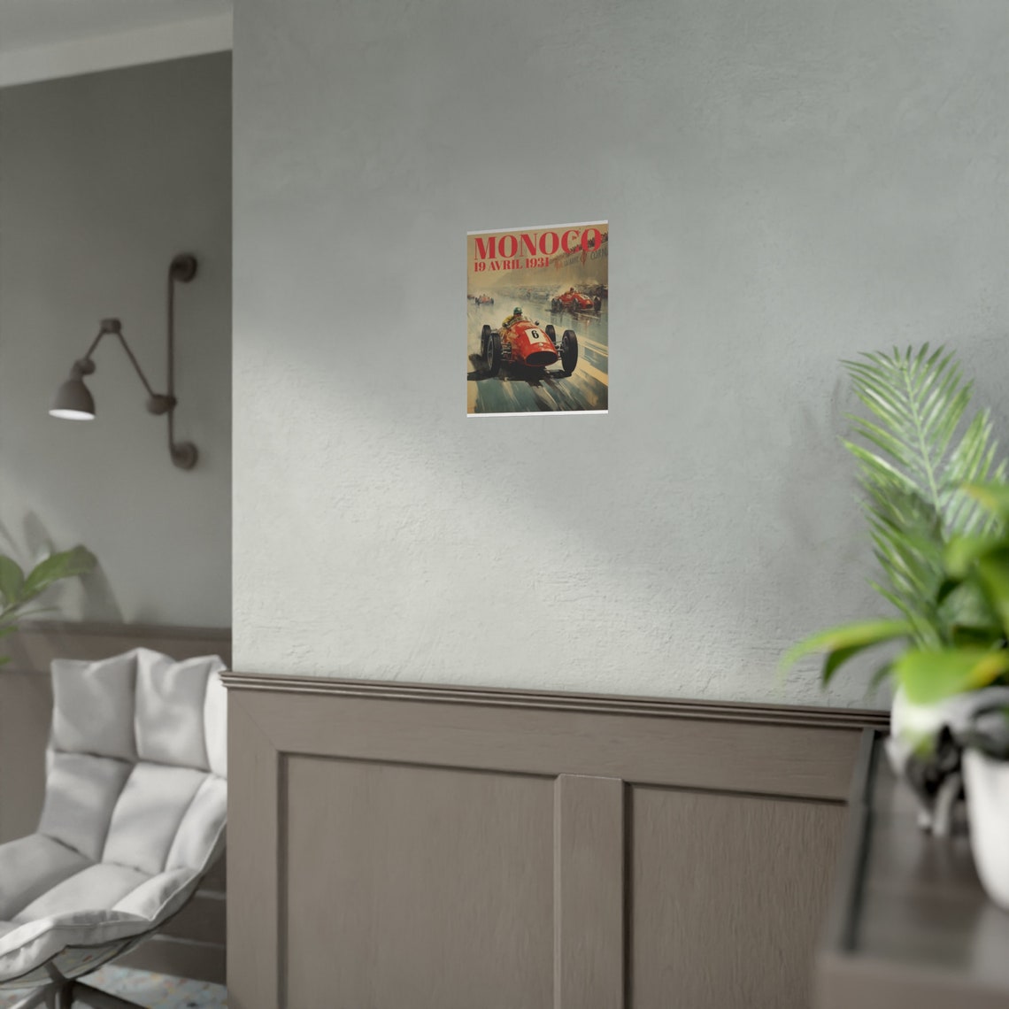 Vintage F1 Poster Monoco Racing 1931. Grand Prix. Car Wall - Etsy