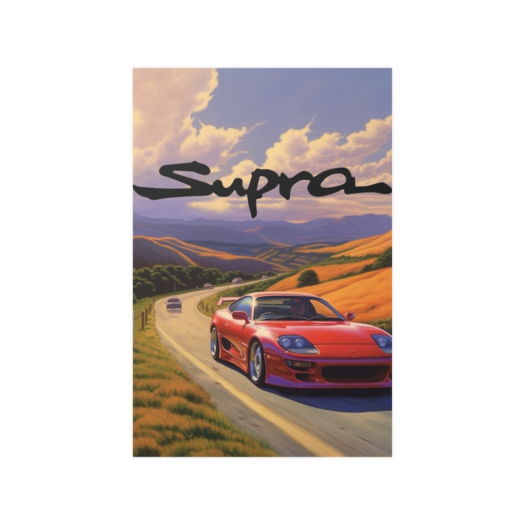Toyota Supra Poster, JDM, Gift for Him, Car Enthusiast - Etsy